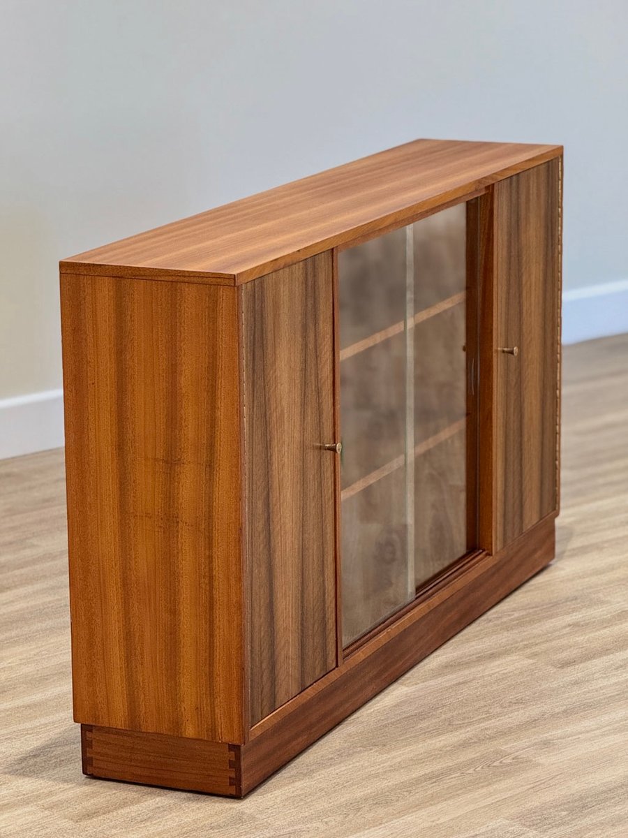 Display Cabinet in Walnut, 1960s for sale at Pamono