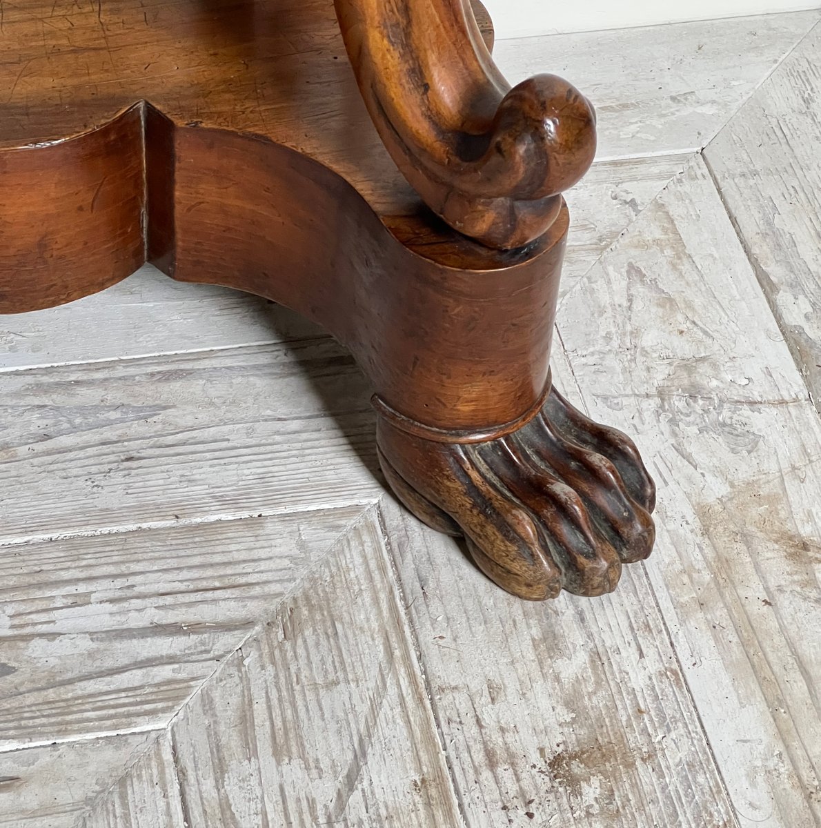 Antique Walnut Console Table for sale at Pamono