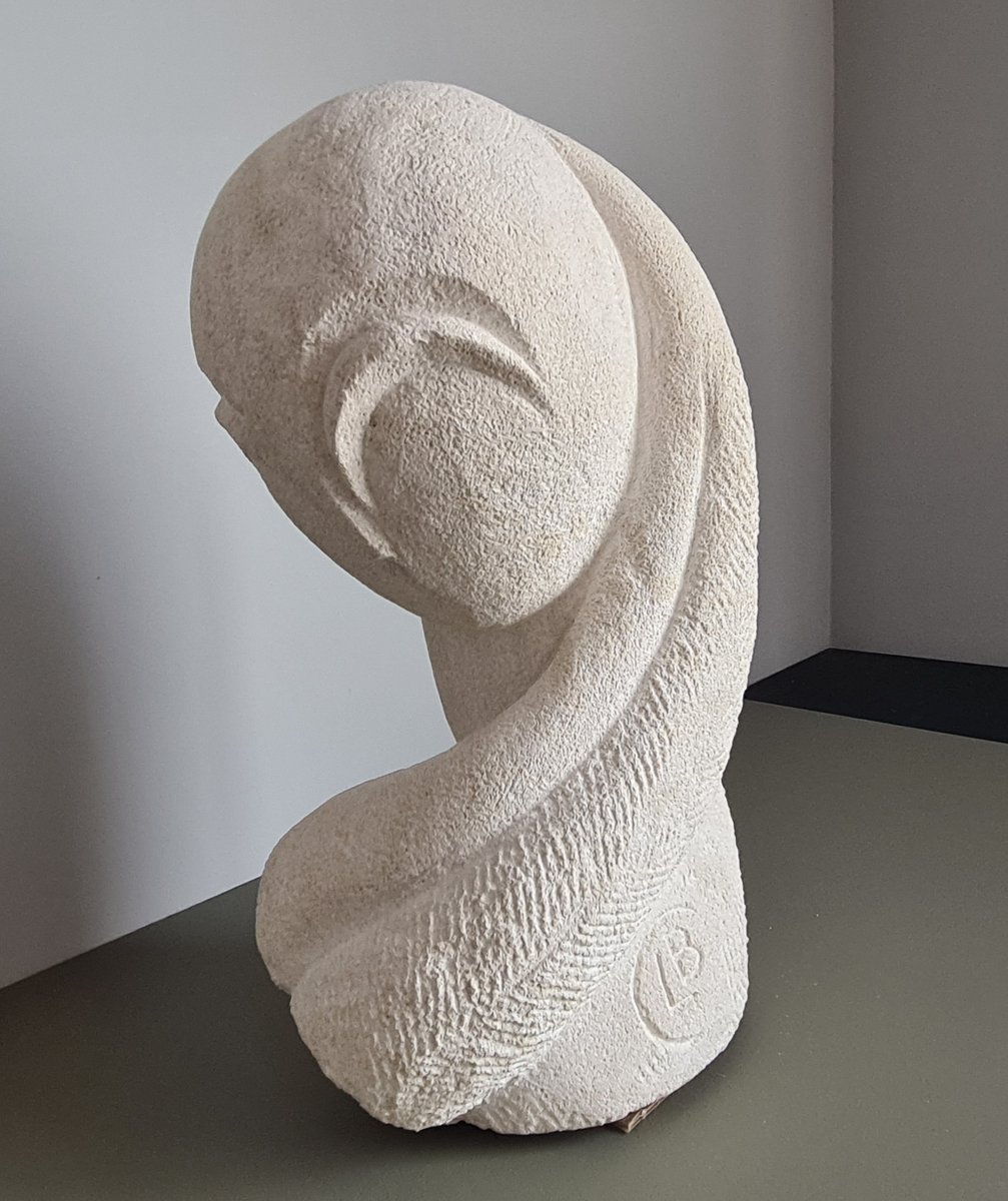 After Brancusi, Modernist Miss Pogany II Sculpture, 1960, Stone for ...