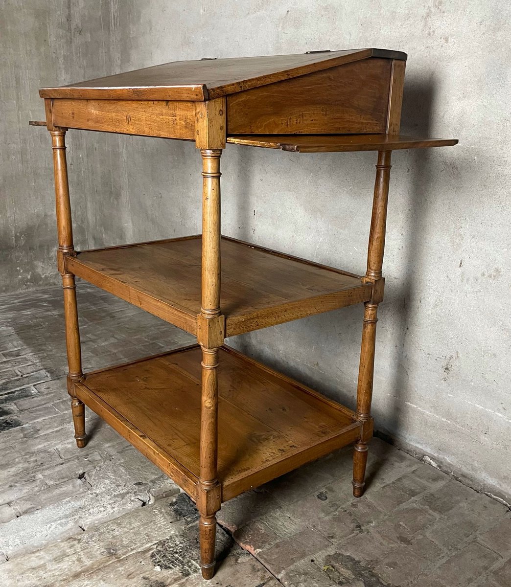 Large Antique French Lectern Table for sale at Pamono