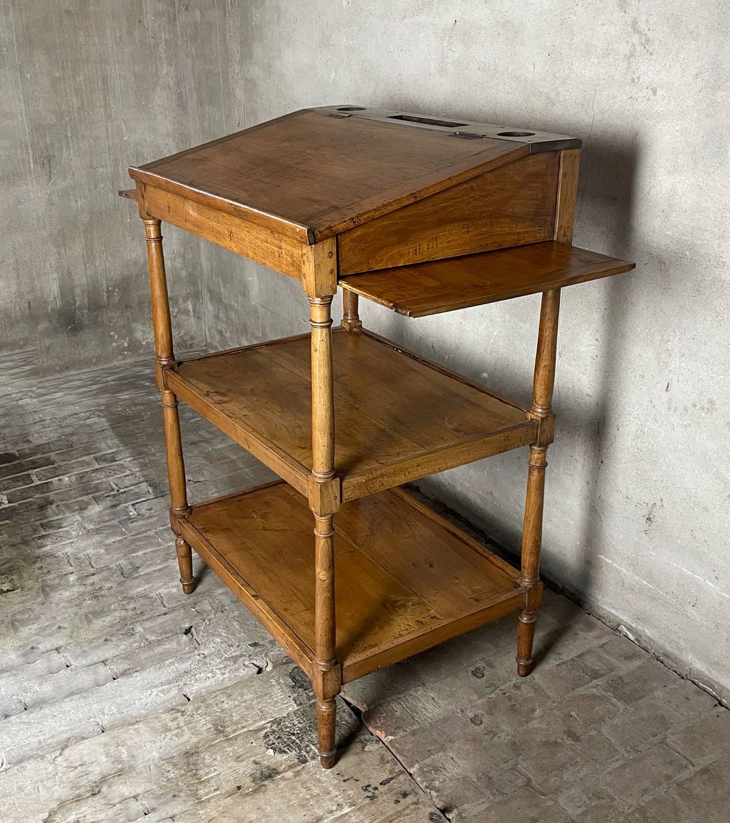 Large Antique French Lectern Table for sale at Pamono