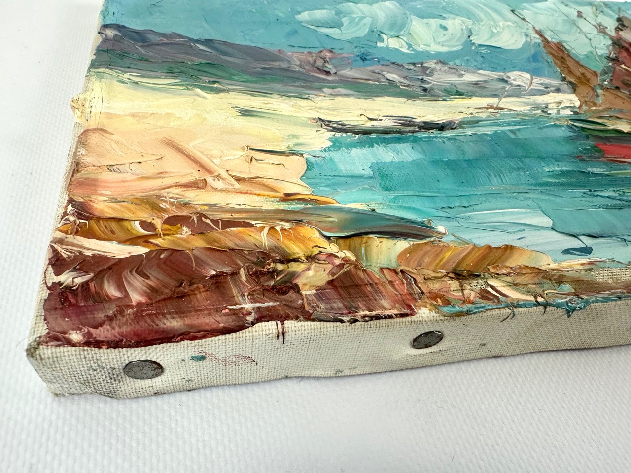 Walter Prescher Van Ed, Ships, Oil on Canvas, 1980s for sale at Pamono