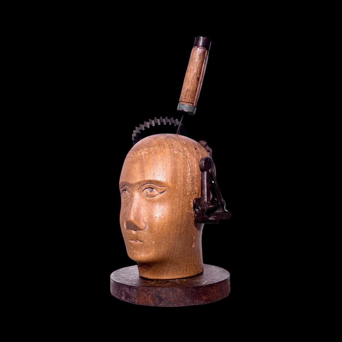 After Raoul Hausmann, Mechanical Head, 1970s, Wood for sale at Pamono