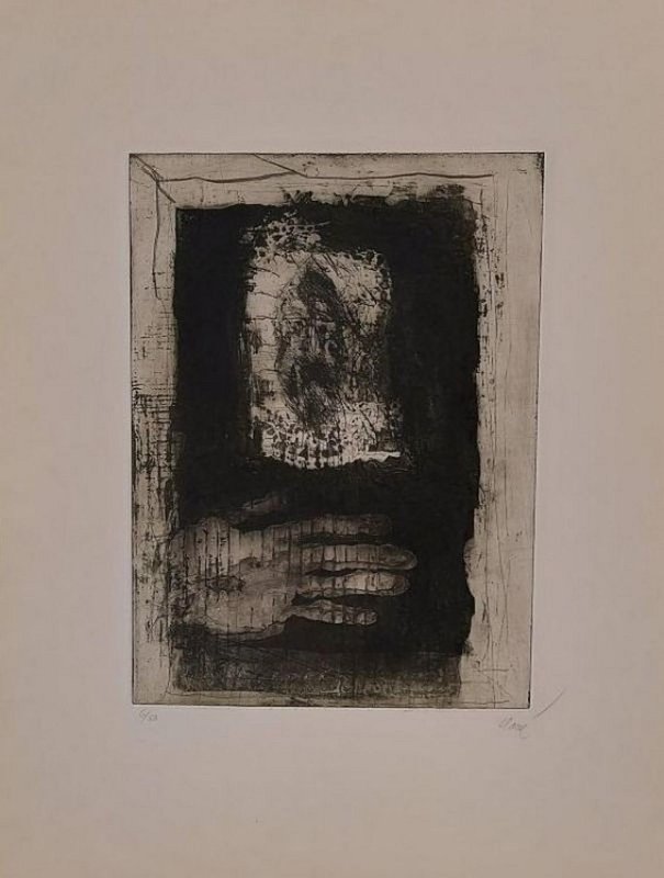 Antoni Clave, Hand, 20th Century, Etching for sale at Pamono