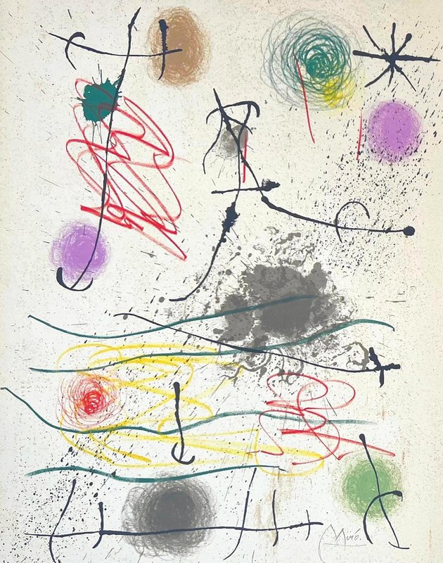 Joan Miró, Some Flowers for Friends, 1964, Lithographie bei Pamono kaufen