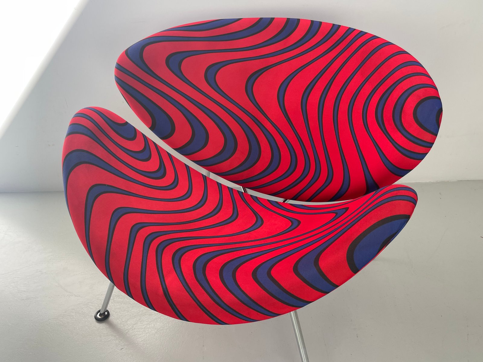 Set of Vintage Orange Slice Chairs by Pierre Paulin for Artifort, 1970s ...