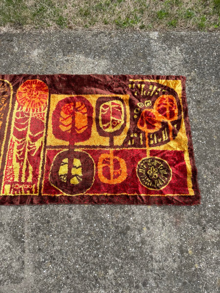 Vintage Hungarian Wall Tapestry, 1970s for sale at Pamono