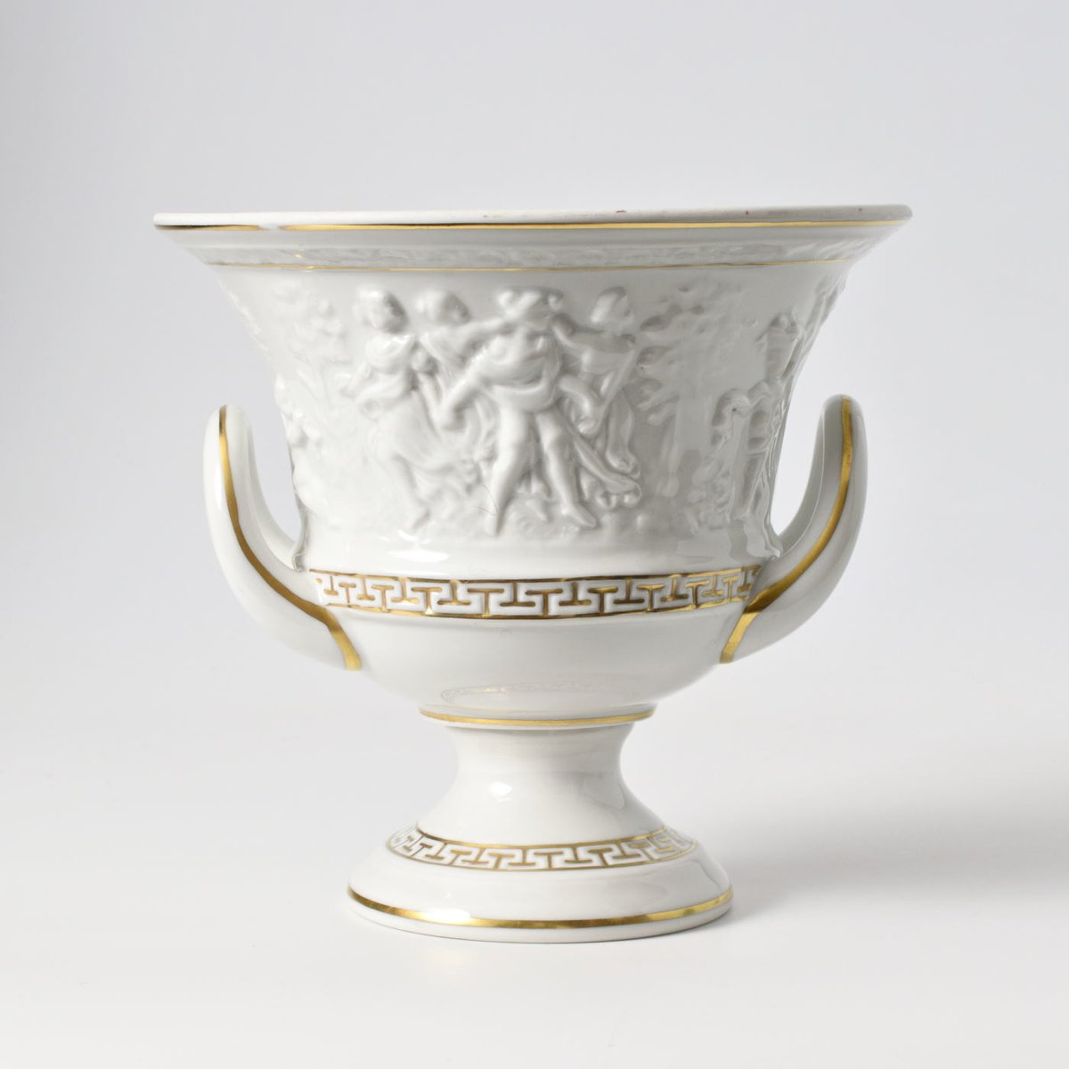 Neoclassical Style White Porcelain Vase, 1960s for sale at Pamono