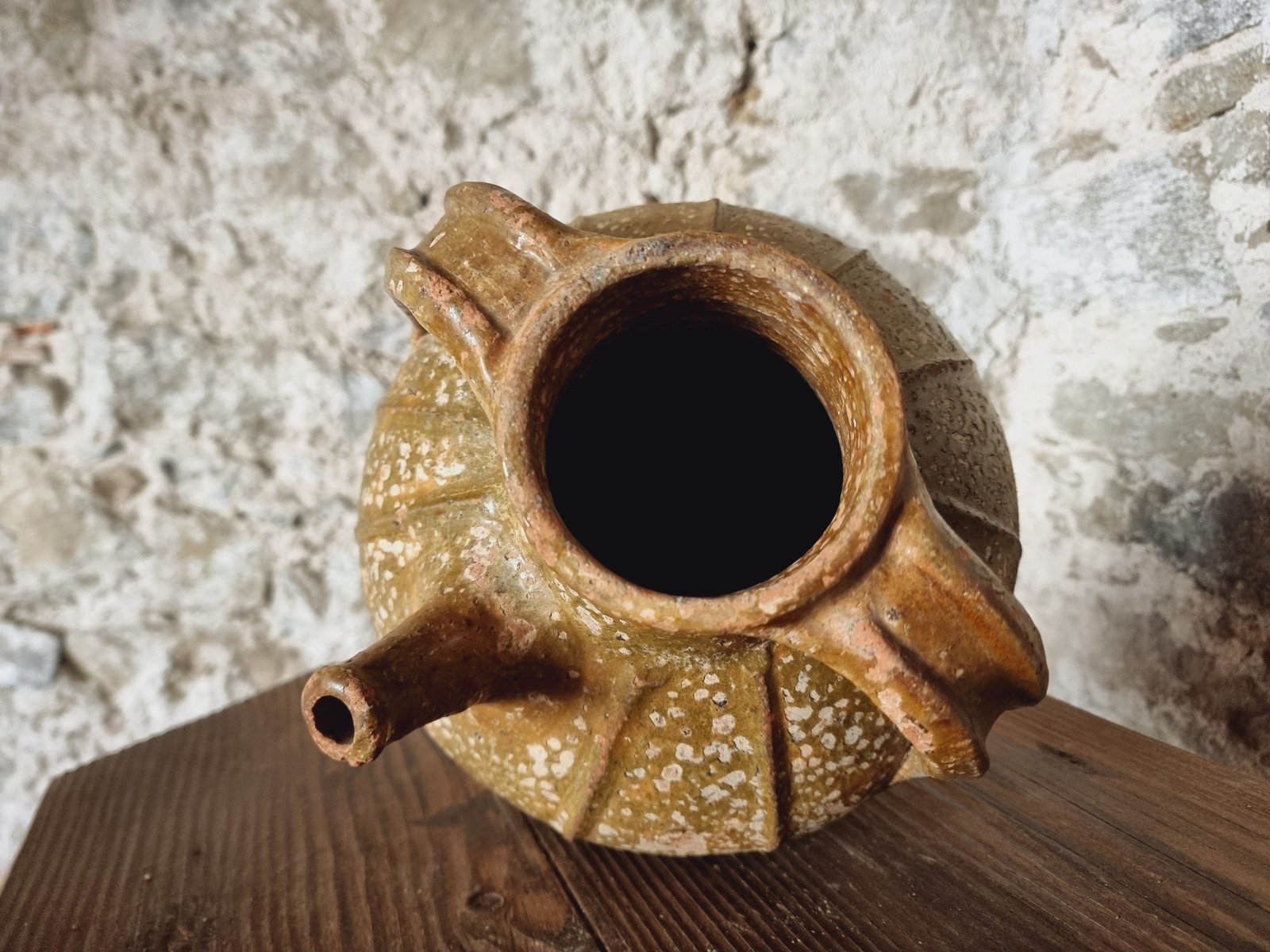 Antique French Terracotta Oil Pot for sale at Pamono