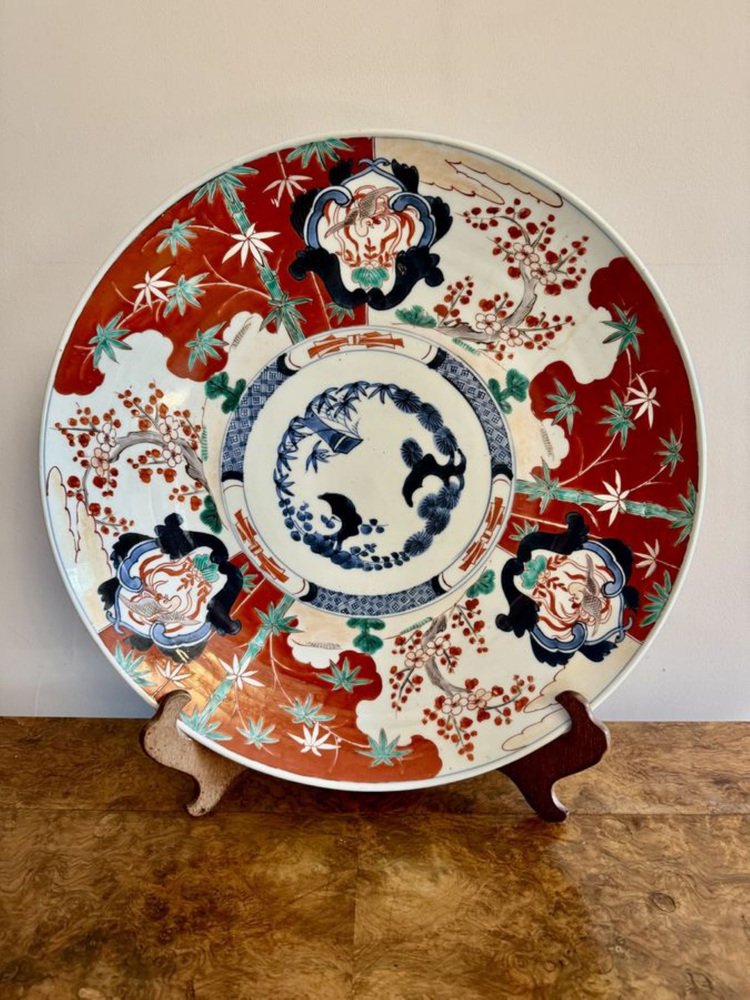 Antique Japanese Imari Charger, 1900s for sale at Pamono
