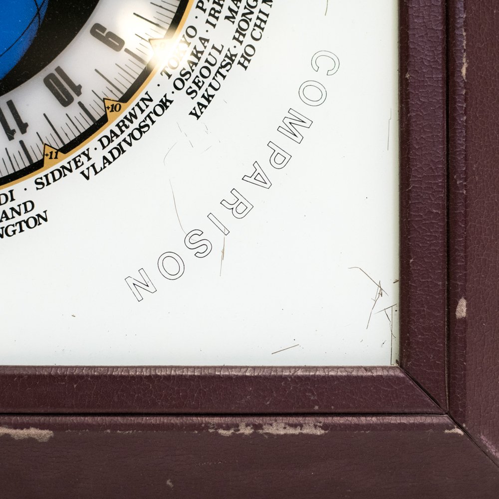 Geographic Global Time Zone Clock, 1960s for sale at Pamono