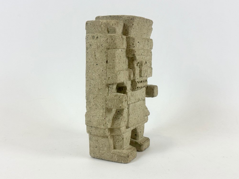 Antique Aztec Rain and Water God Tlaloc Sculpture for sale at Pamono