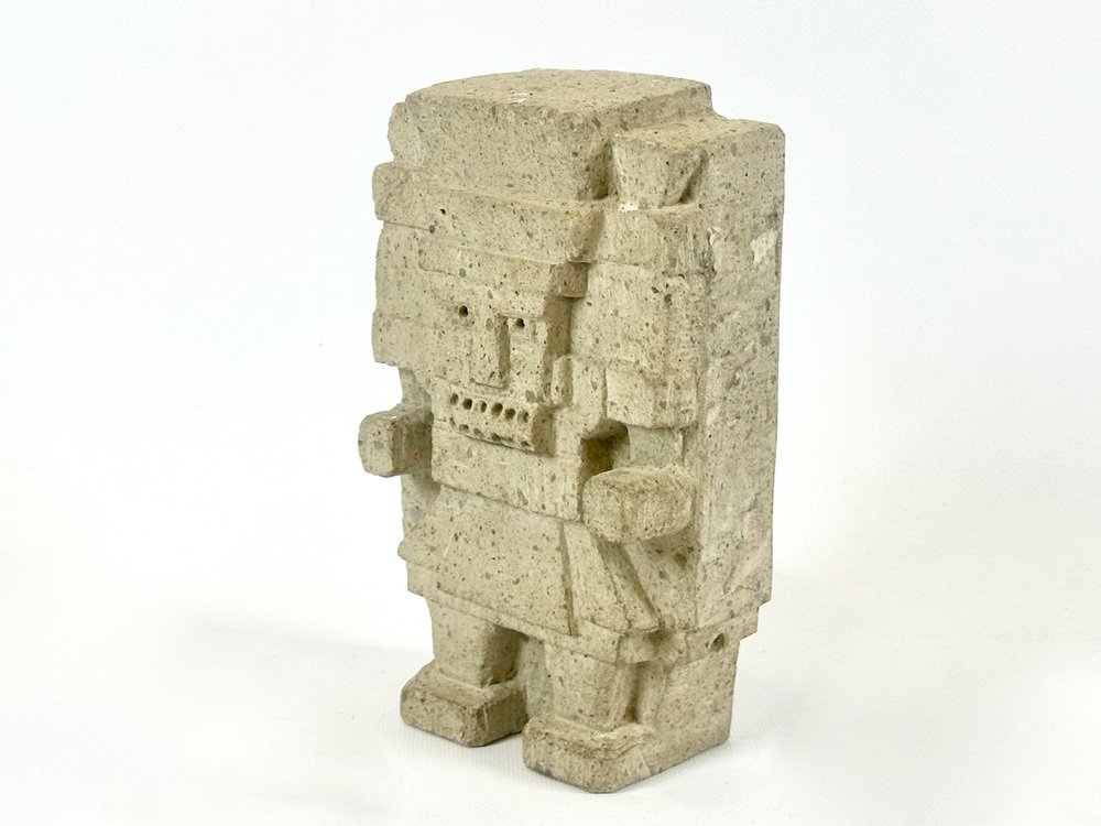 Antique Aztec Rain and Water God Tlaloc Sculpture for sale at Pamono