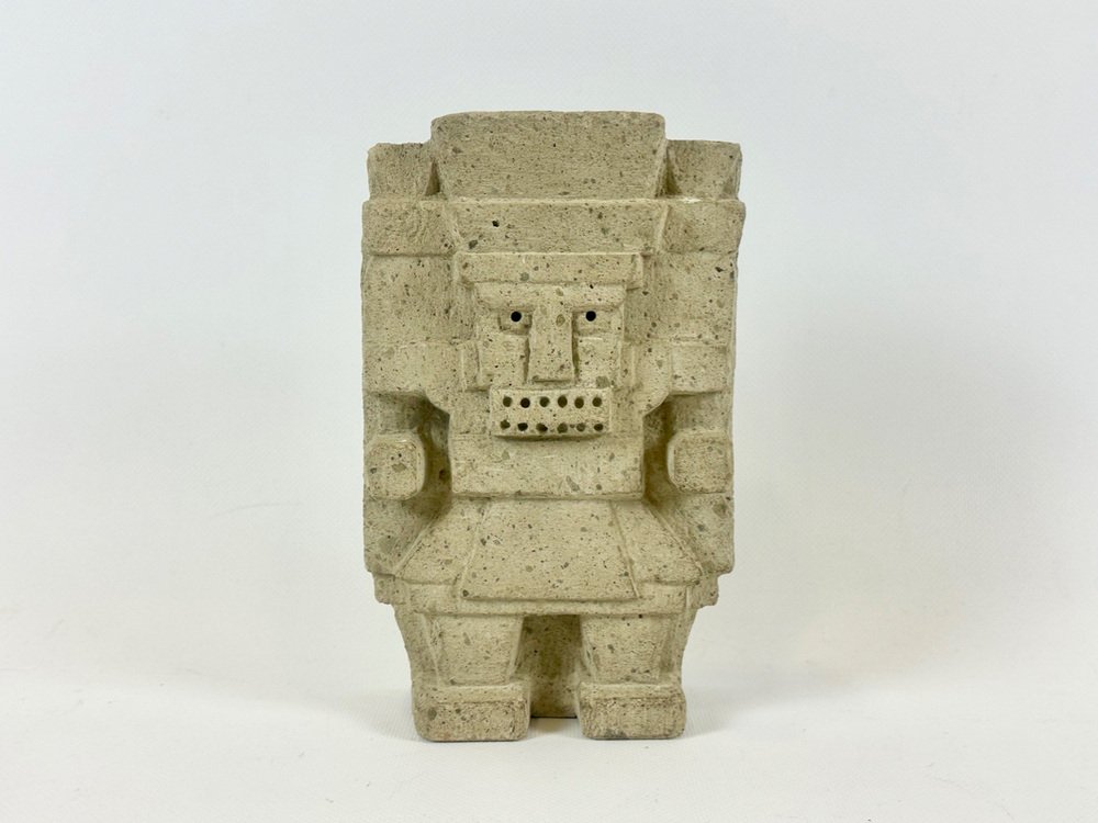 Antique Aztec Rain and Water God Tlaloc Sculpture for sale at Pamono