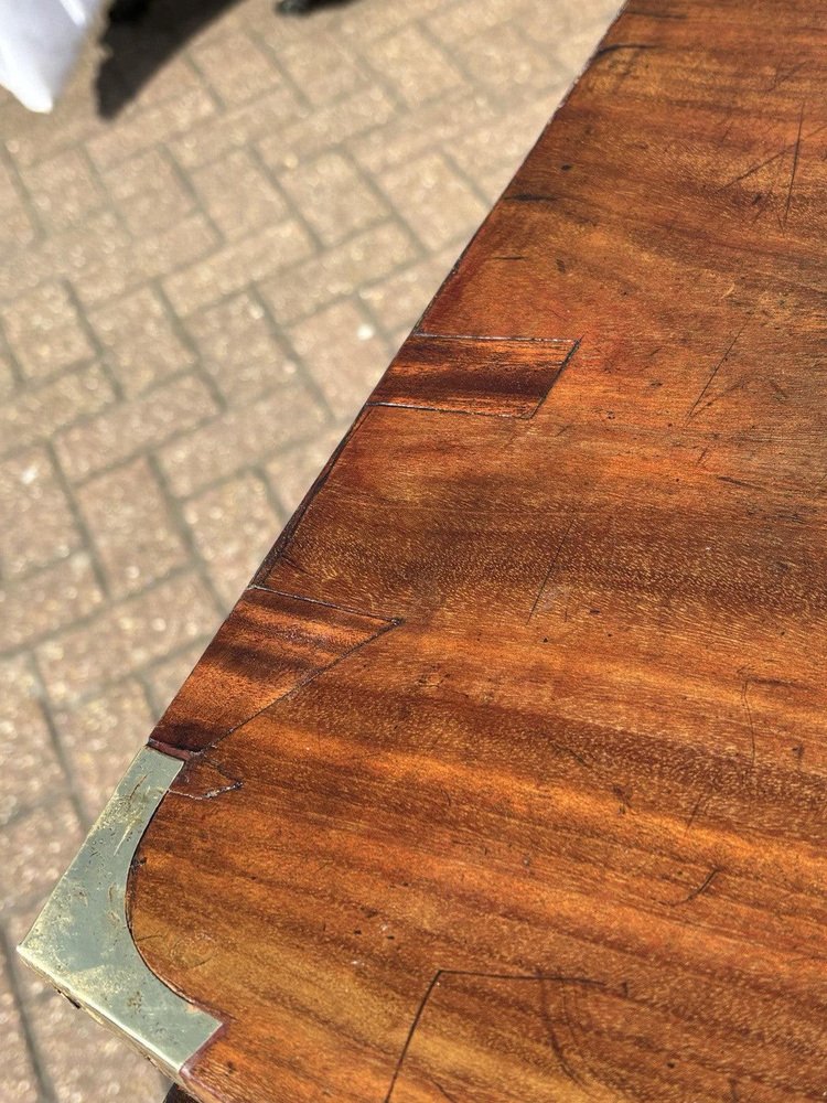 Victorian Campaign Chest with Brass Handles for sale at Pamono