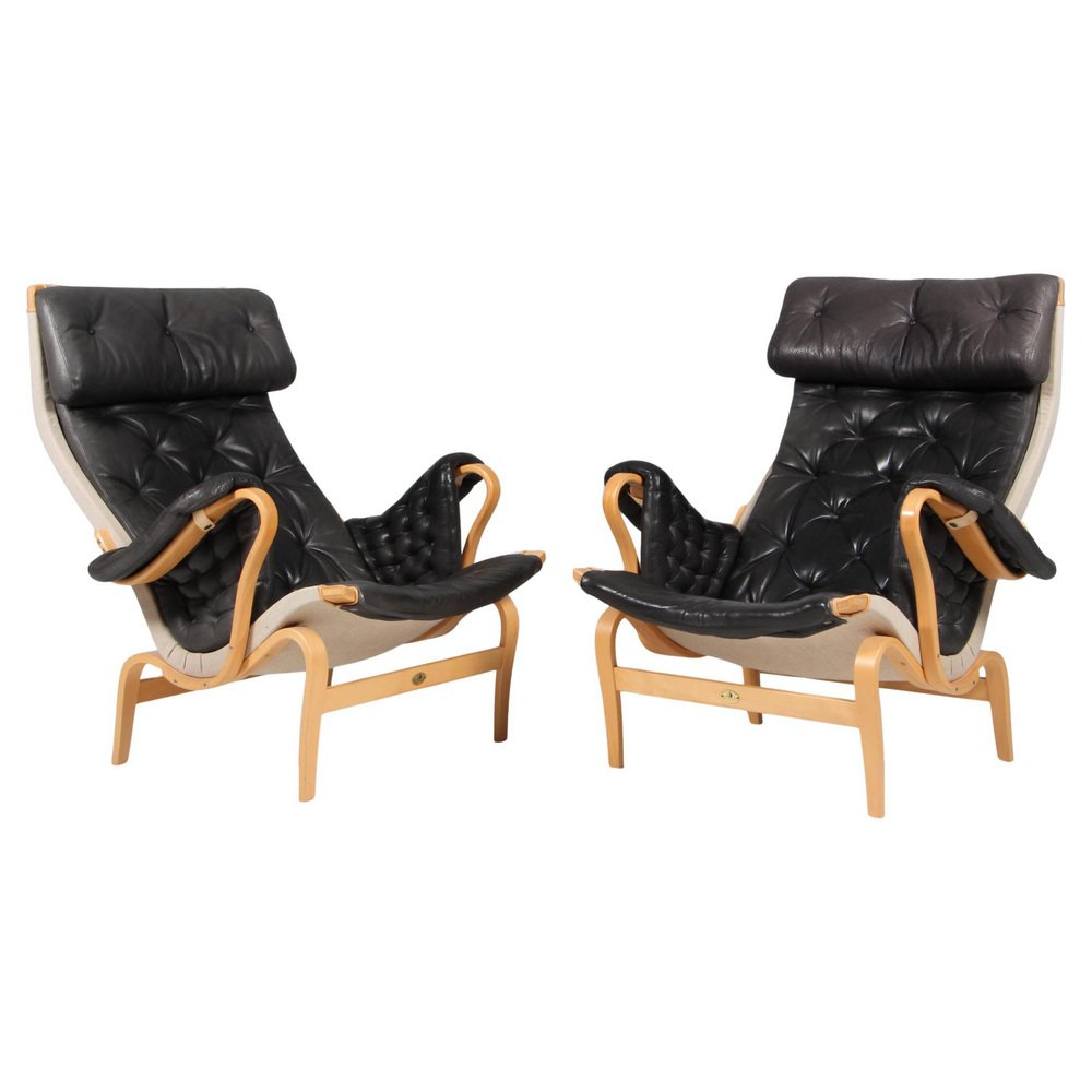 Pernilla Lounge Chair by Bruno Mathsson for Dux, 1980s for sale at Pamono
