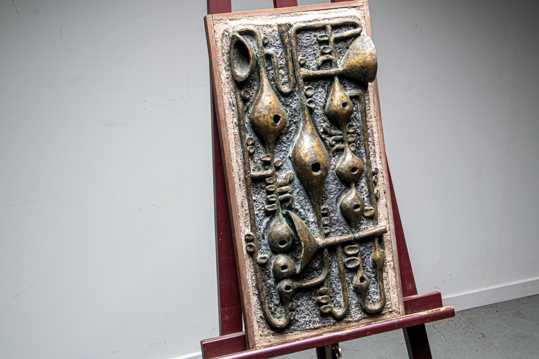 Belgian Brutalist Ceramic Wall Art, 1970 for sale at Pamono