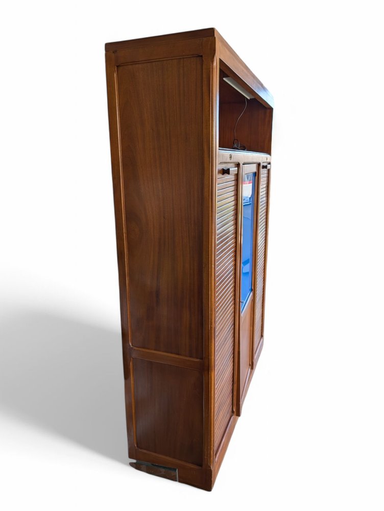 Vintage Rolling Shutter Filing Cabinet for sale at Pamono