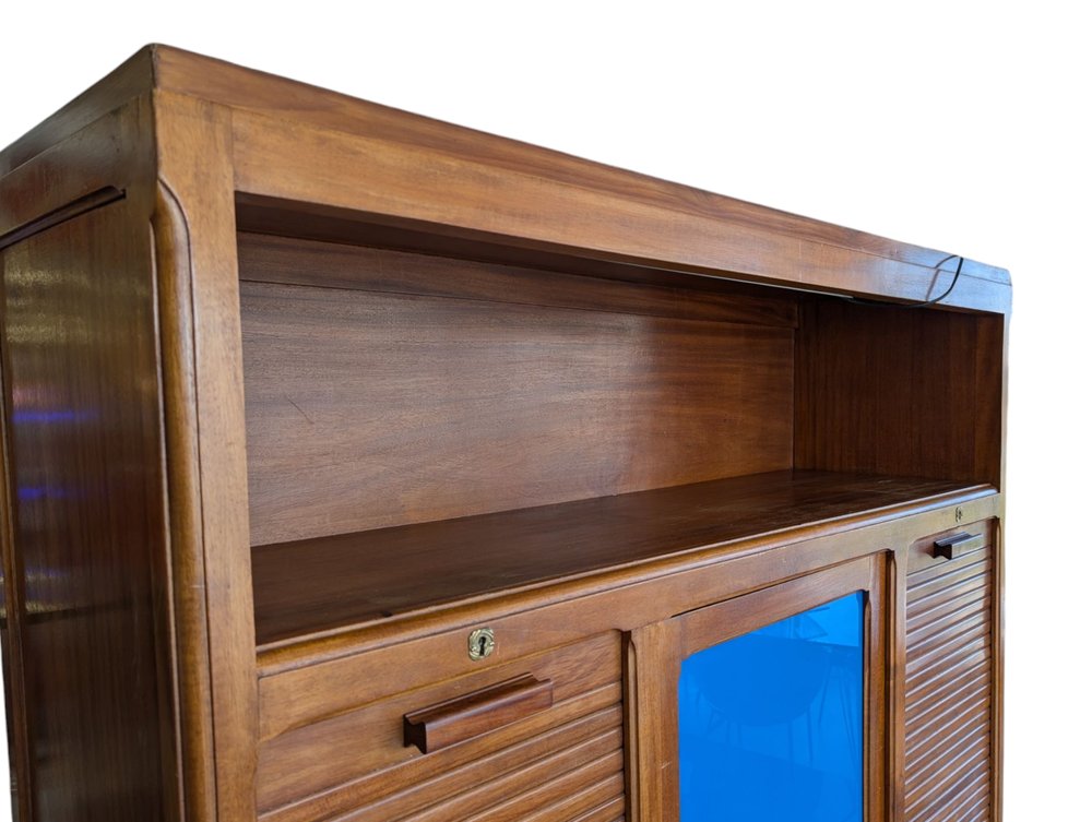 Vintage Rolling Shutter Filing Cabinet for sale at Pamono