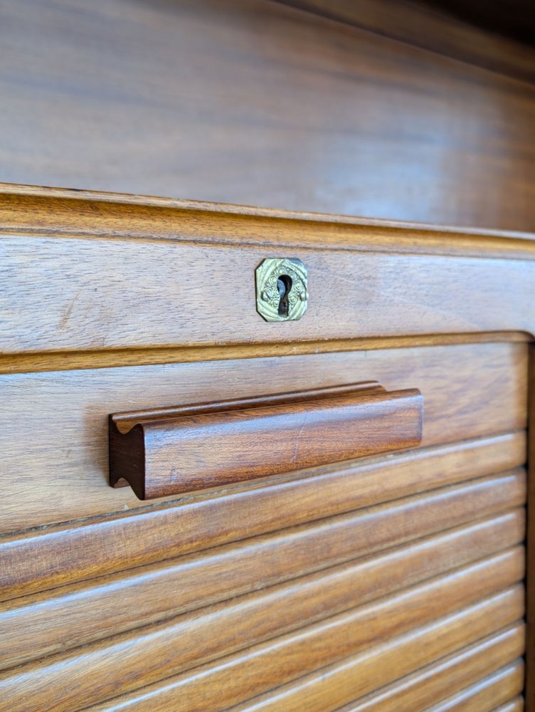 Vintage Rolling Shutter Filing Cabinet for sale at Pamono