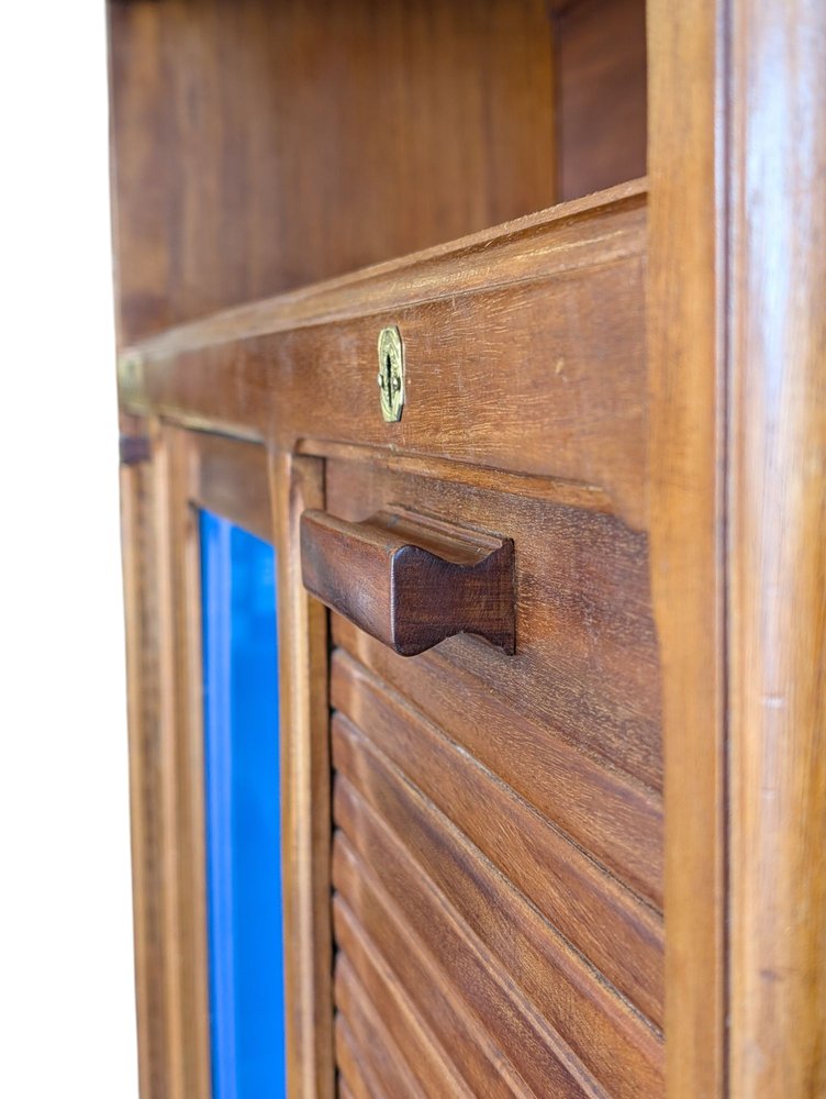 Vintage Rolling Shutter Filing Cabinet for sale at Pamono