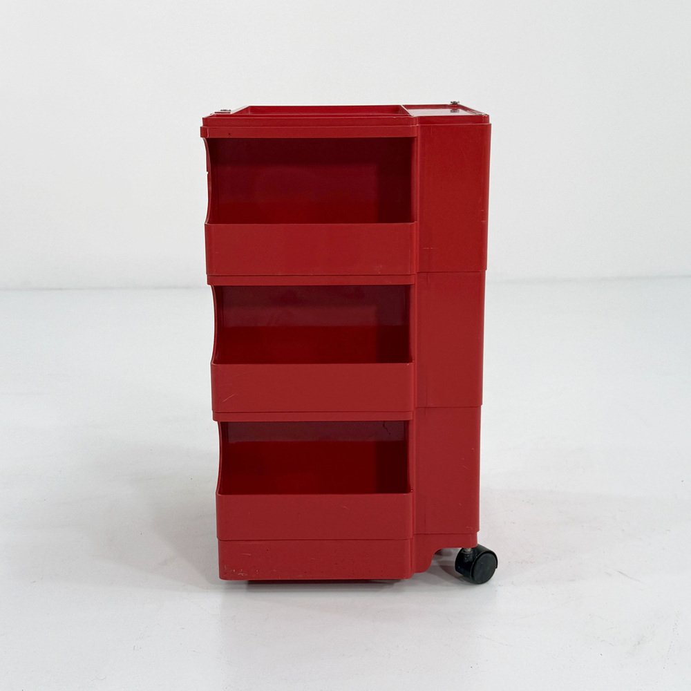 Red Boby Trolley by Joe Colombo for Bieffeplast, 1960s for sale at Pamono
