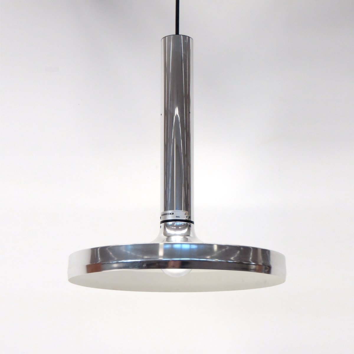 Vintage Space Age Hanging Pendant Lamp in Chrome by Erco, 1970s for ...