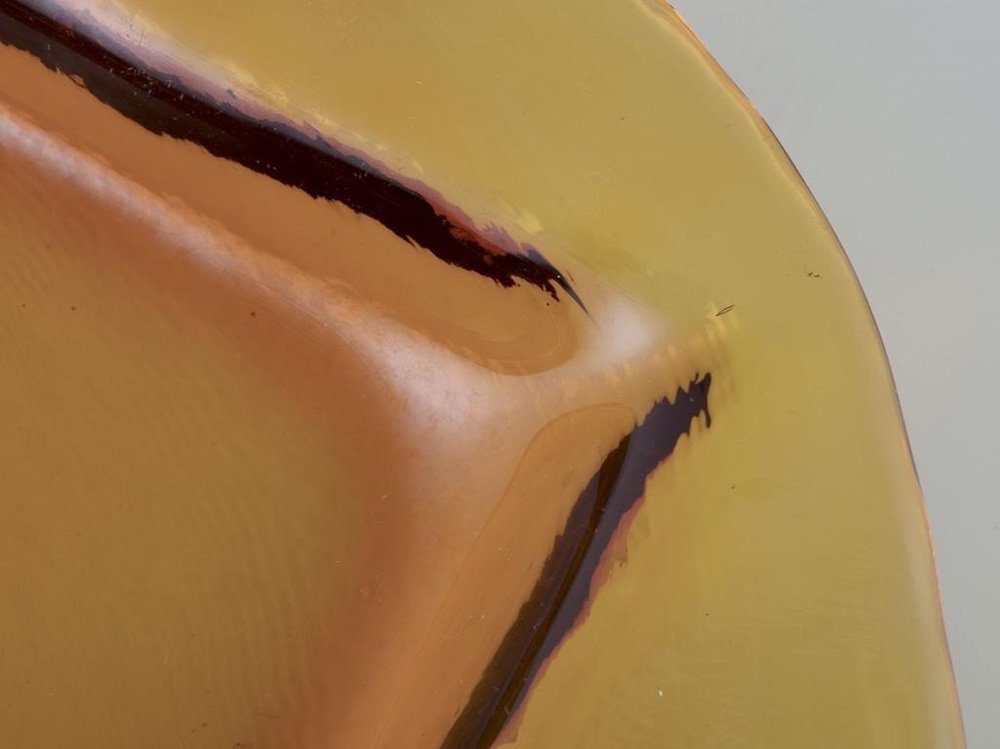 Scandinavian Glass Dinner Plates in Smoke-Coloured Glass, 1970s, Set of ...