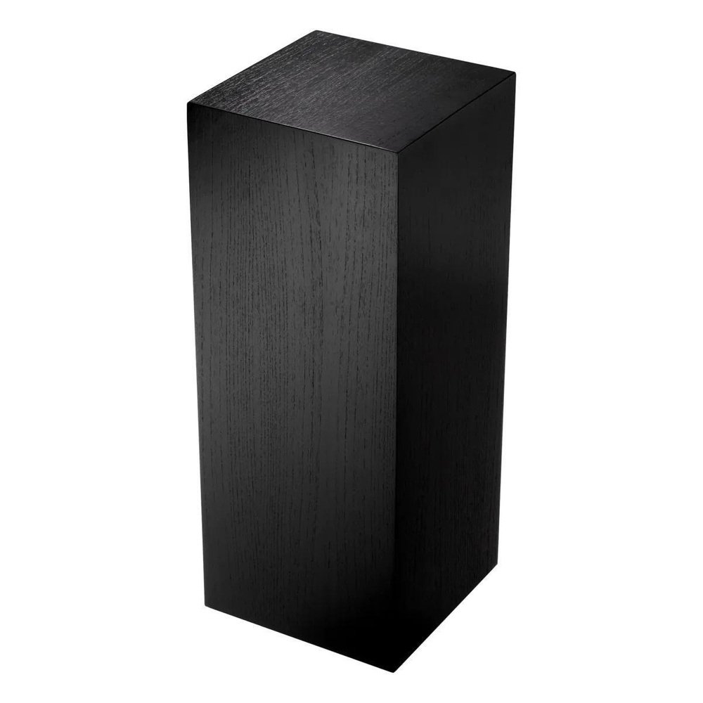Black Wood Veneered Columns, Set of 2 for sale at Pamono
