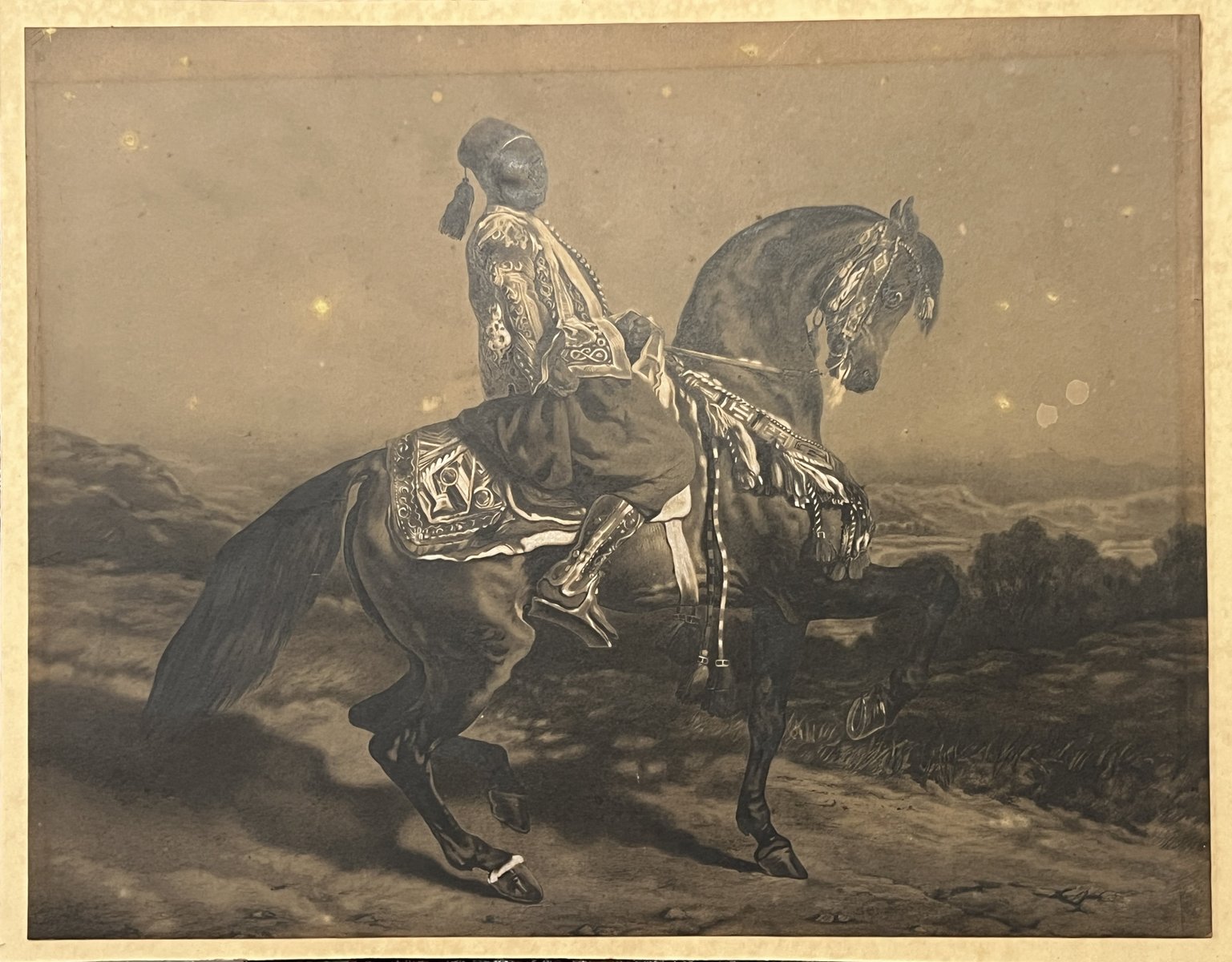 Charles Bargue after Alfred De Dreux, Horse, 1859, Pencil Drawing on ...