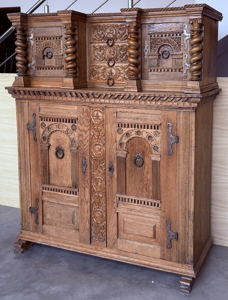 Dutch Hand-Carved Cabinet, 1900s for sale at Pamono