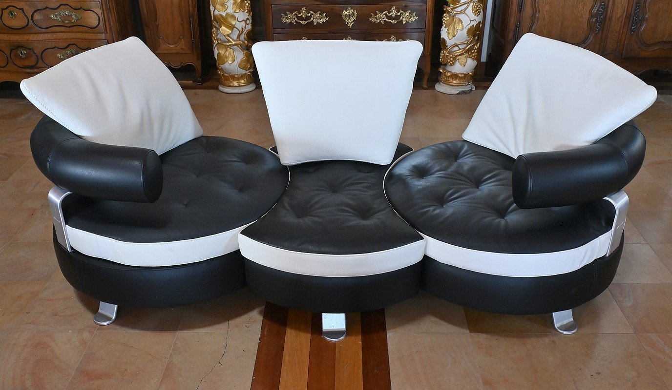 Italian Three-Seater Sofa by Mario Spinelli for Formenti, 1980 for sale ...