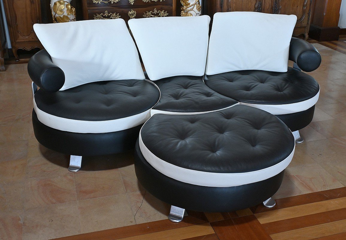 Italian Three-Seater Sofa by Mario Spinelli for Formenti, 1980 for sale ...