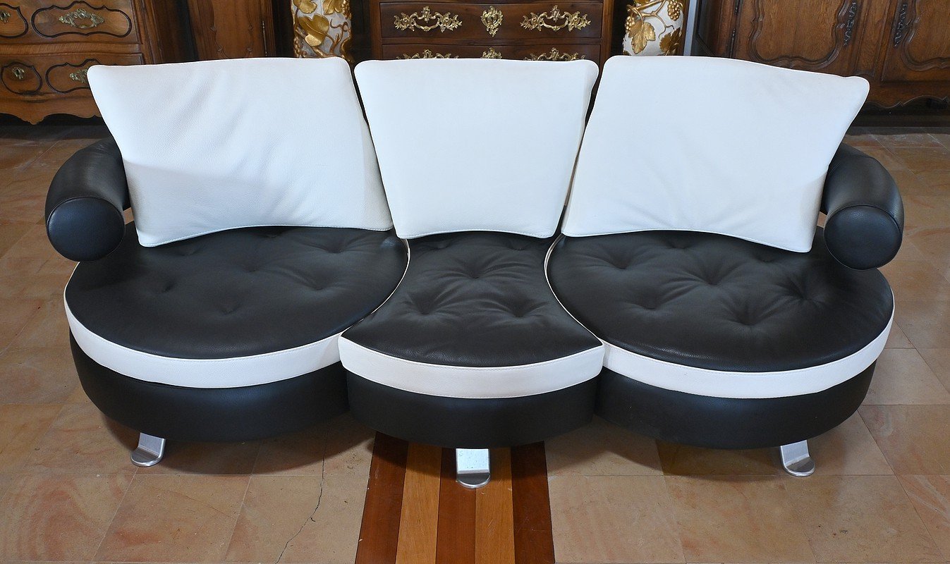 Italian Three-Seater Sofa by Mario Spinelli for Formenti, 1980 for sale ...