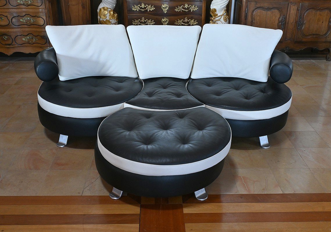 Italian Three-Seater Sofa by Mario Spinelli for Formenti, 1980 for sale ...