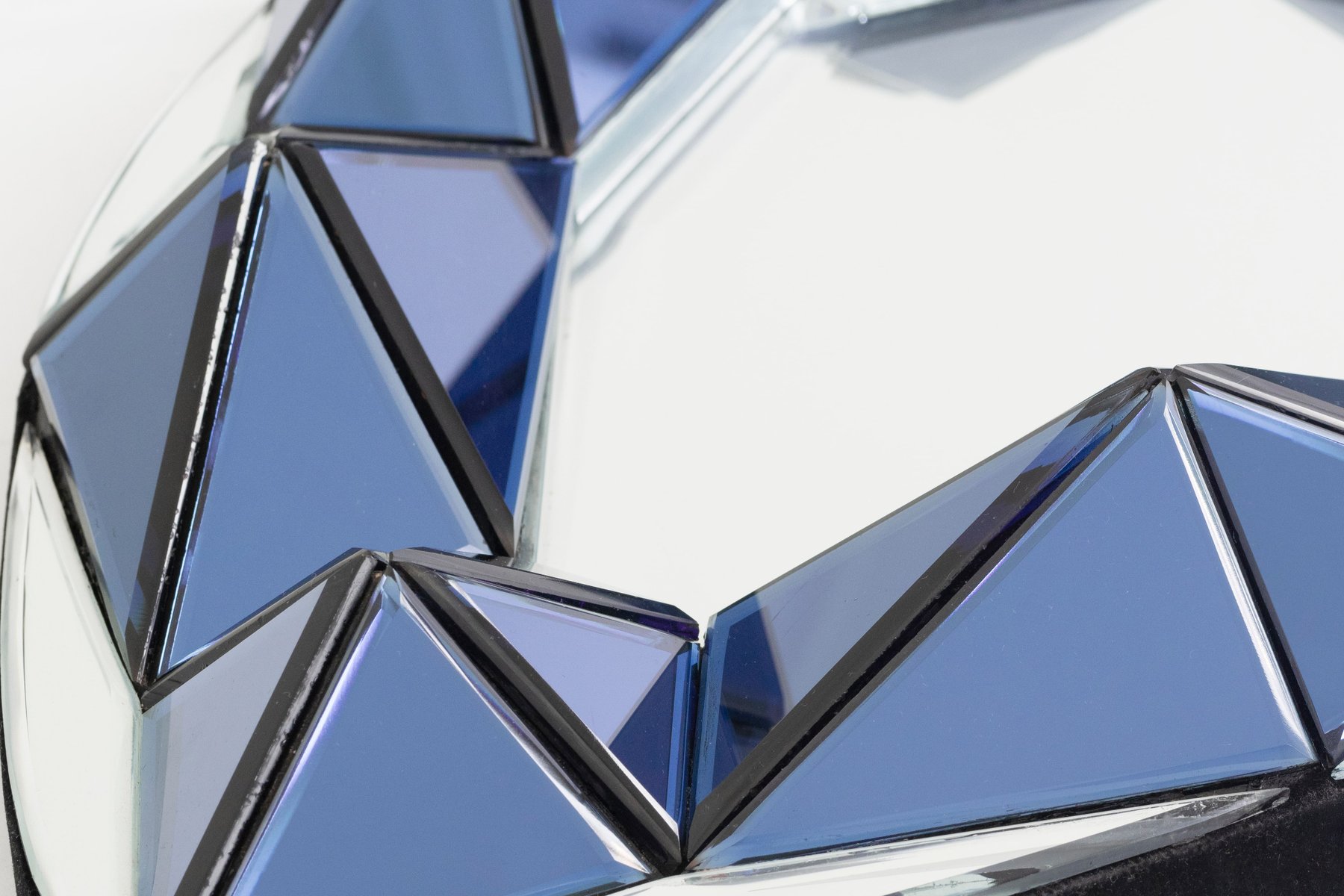 Blue Teardrop Shaped Relief Mirror by Olivier De Schrijver for sale at ...