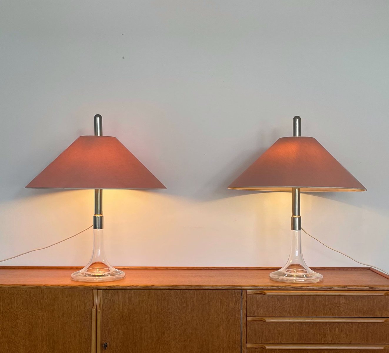 Model ML3 Table Lamps by Ingo Maurer for Design-M, 1960s, Set of 2 for ...