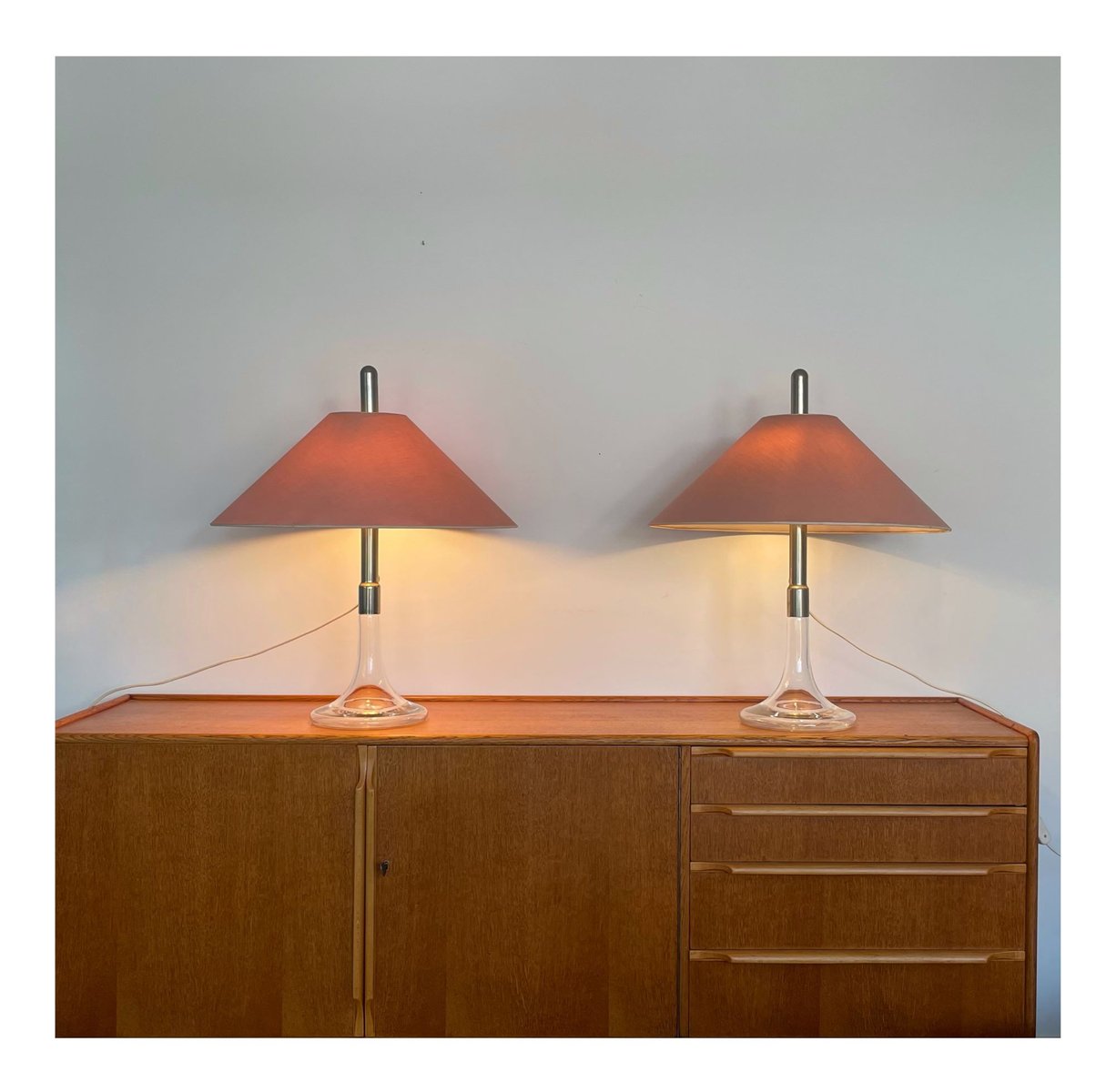 Model ML3 Table Lamps by Ingo Maurer for Design-M, 1960s, Set of 2 for ...