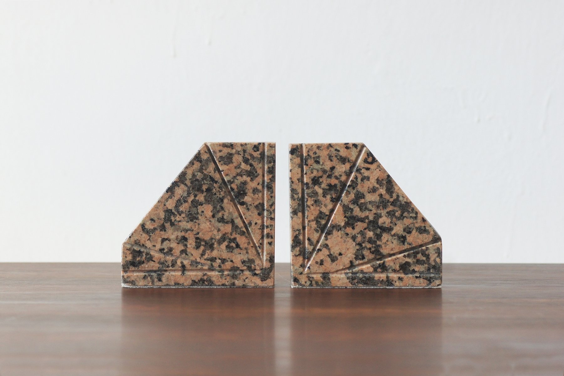 Art Deco Granite Bookends, Set of 2 for sale at Pamono