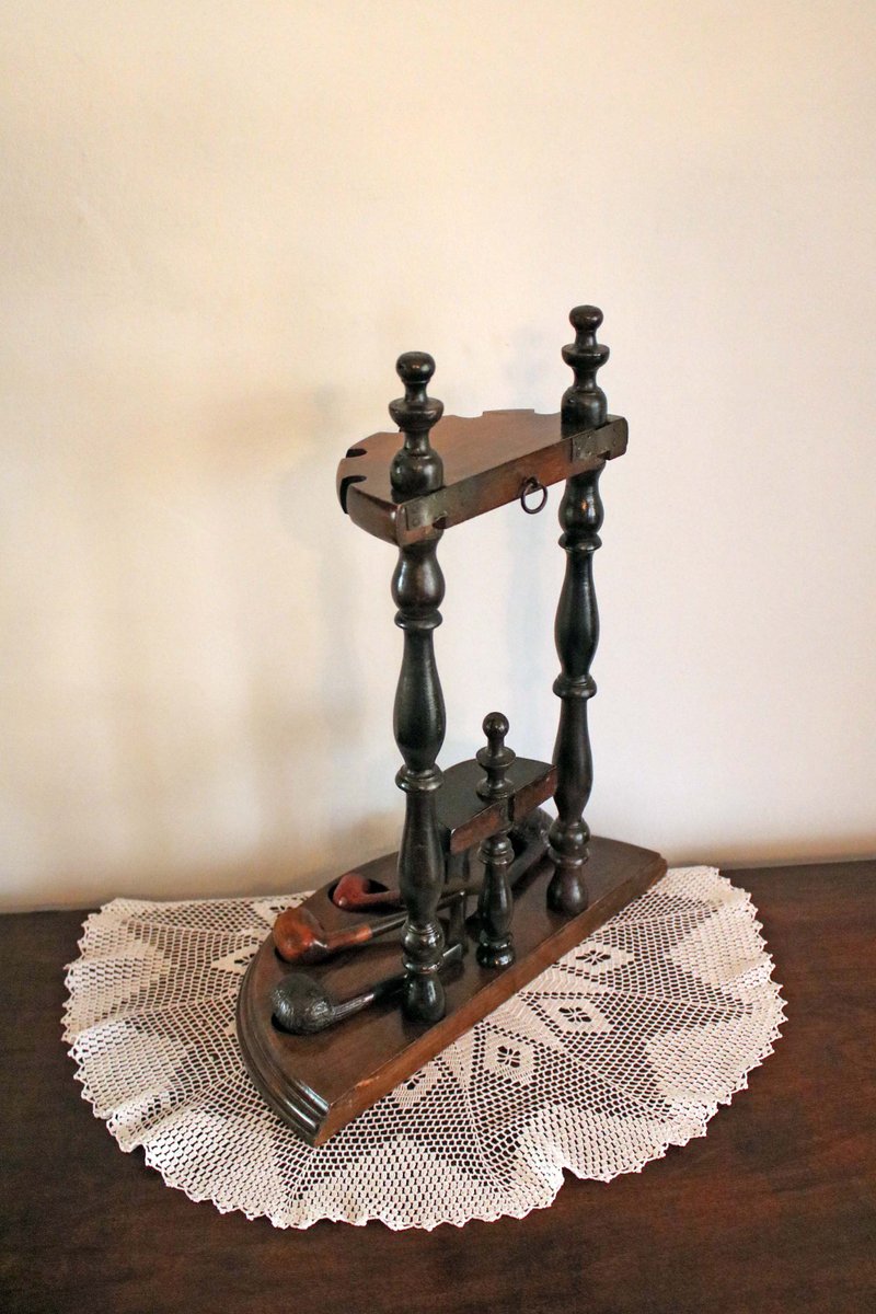 Victorian Pipe Holder in Walnut for sale at Pamono