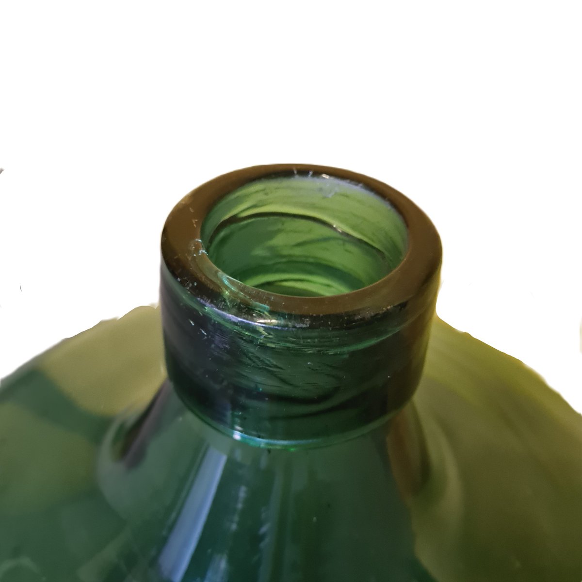 Large Green Glass Yeast Bottle, 1950s for sale at Pamono