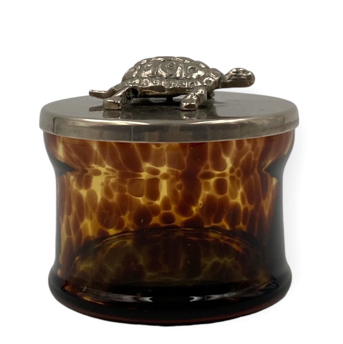 Silverplated Turtle Glass Box, France, 1970s for sale at Pamono
