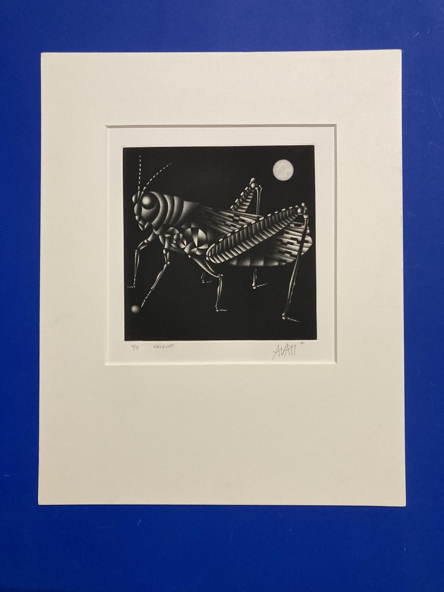 Mario Avati, Cricket, 1970, Mezzotint Print for sale at Pamono