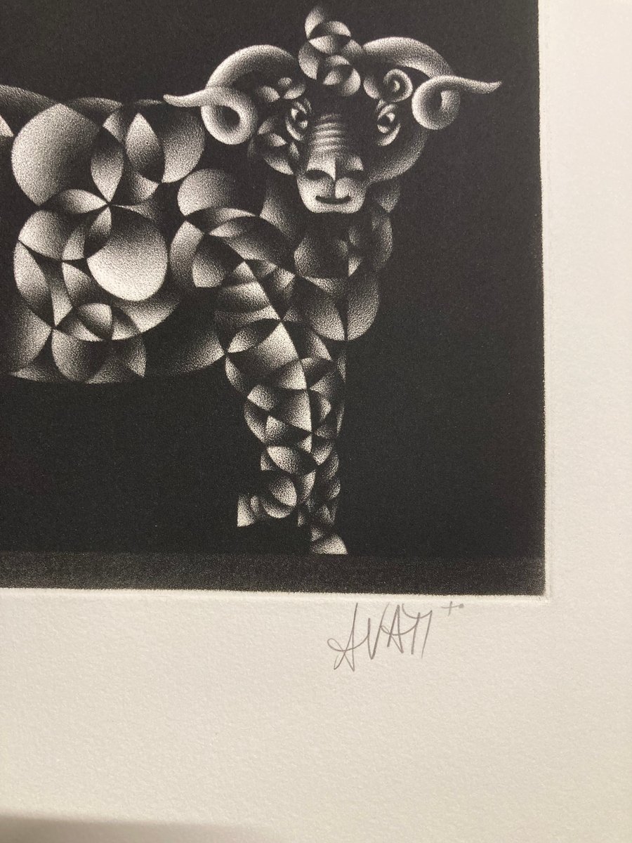 Mario Avati, Merino, 1970, Mezzotint Print for sale at Pamono