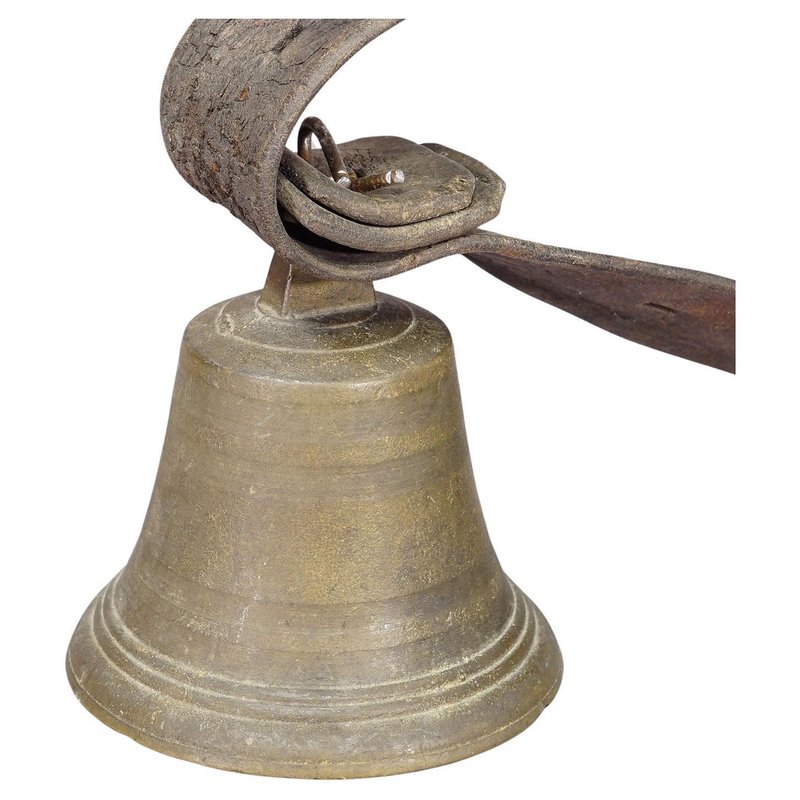 Antique Casted Bronze Cattle Bell, Switzerland, 1900s for sale at Pamono