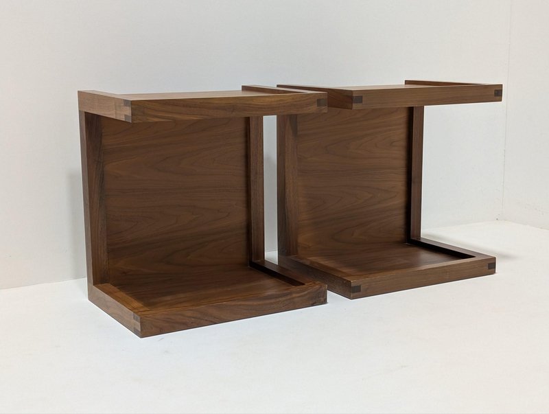Walnut Side Tables by Sean Yoo for Design Within Reach, Set of 2 for ...