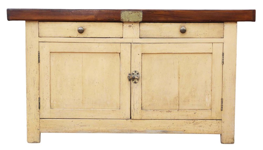 Antique French Butcher's Block Cupboard, 1890s for sale at Pamono