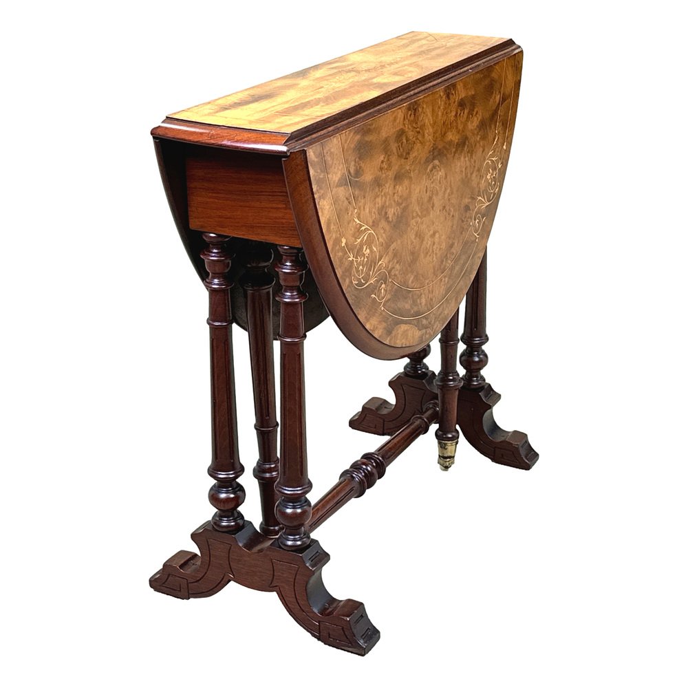 Victorian Walnut Baby Sutherland Table, 1890s for sale at Pamono