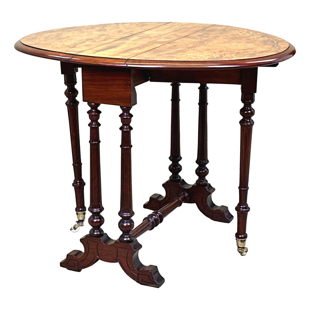 Victorian Walnut Baby Sutherland Table, 1890s for sale at Pamono