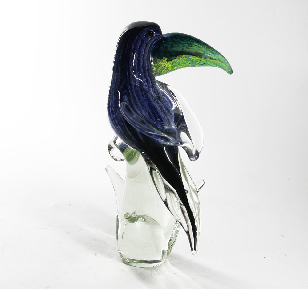Murano Glass Toucan Sculpture by MadeForSoul for sale at Pamono